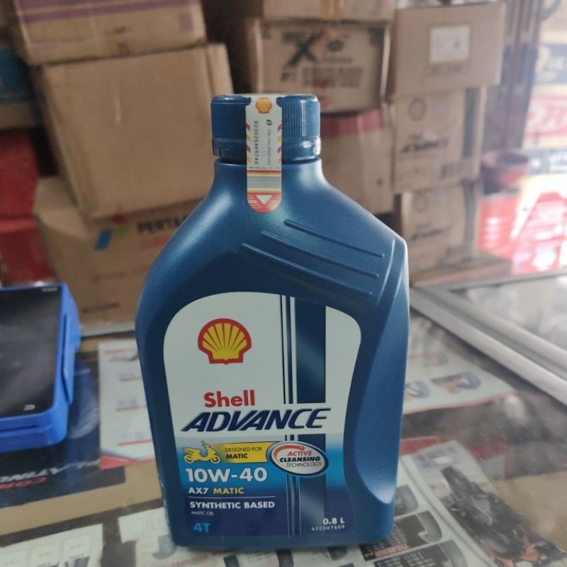 Jual oli shell advance ax7 matic scooter 10w 40 0,8 liter | Shopee ...