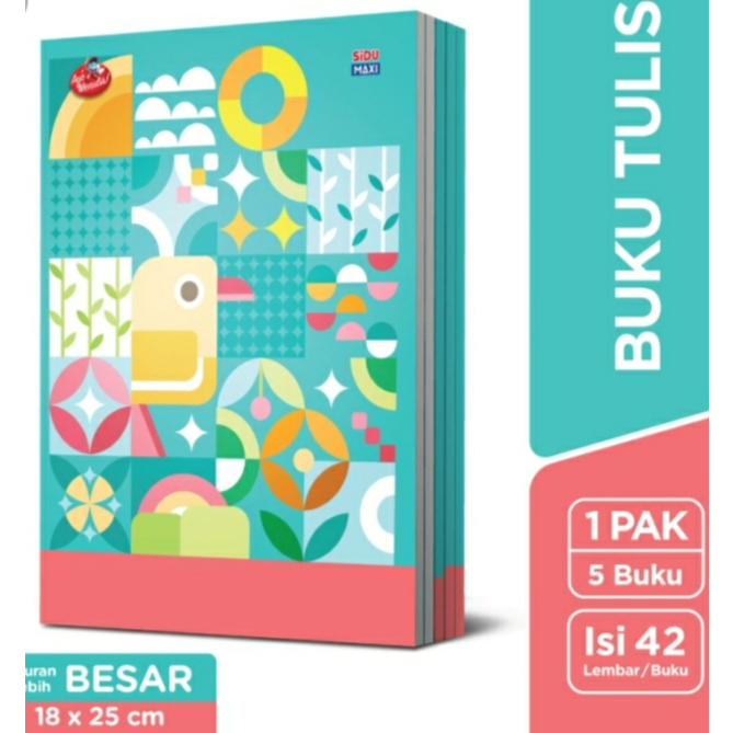 Jual Buku Tulis SIDU 42 Lembar Maxi - 1 Pak / 5 Buku | Shopee Indonesia