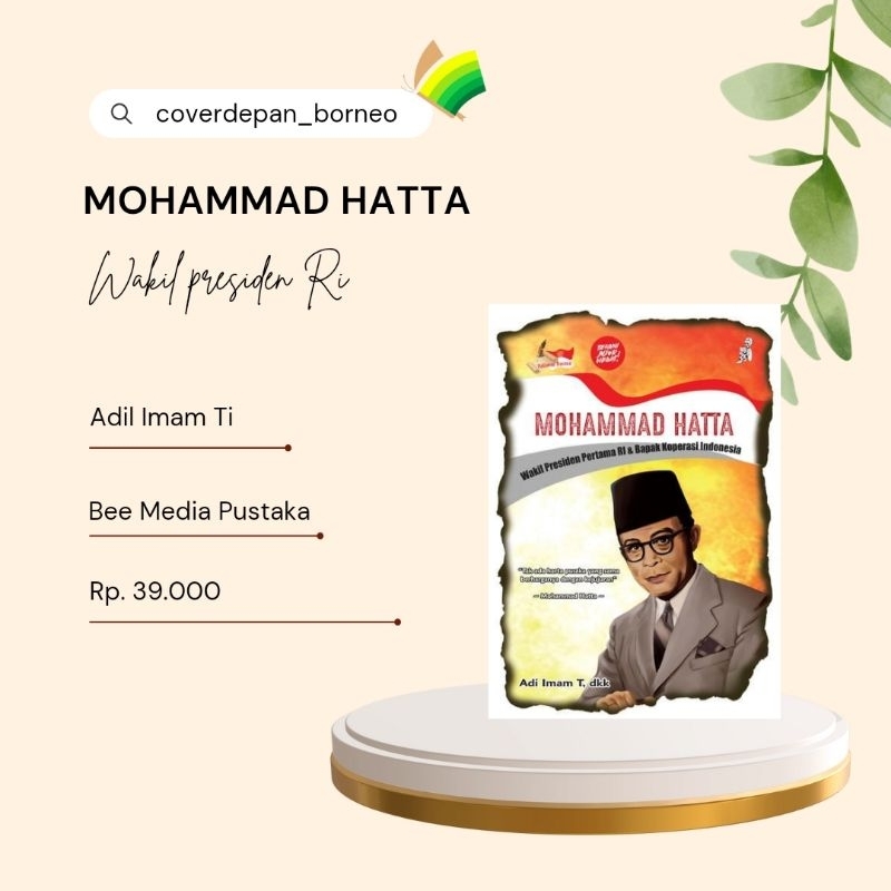 Jual Buku Mohammad Hatta Wakil Presiden Ri Shopee Indonesia 