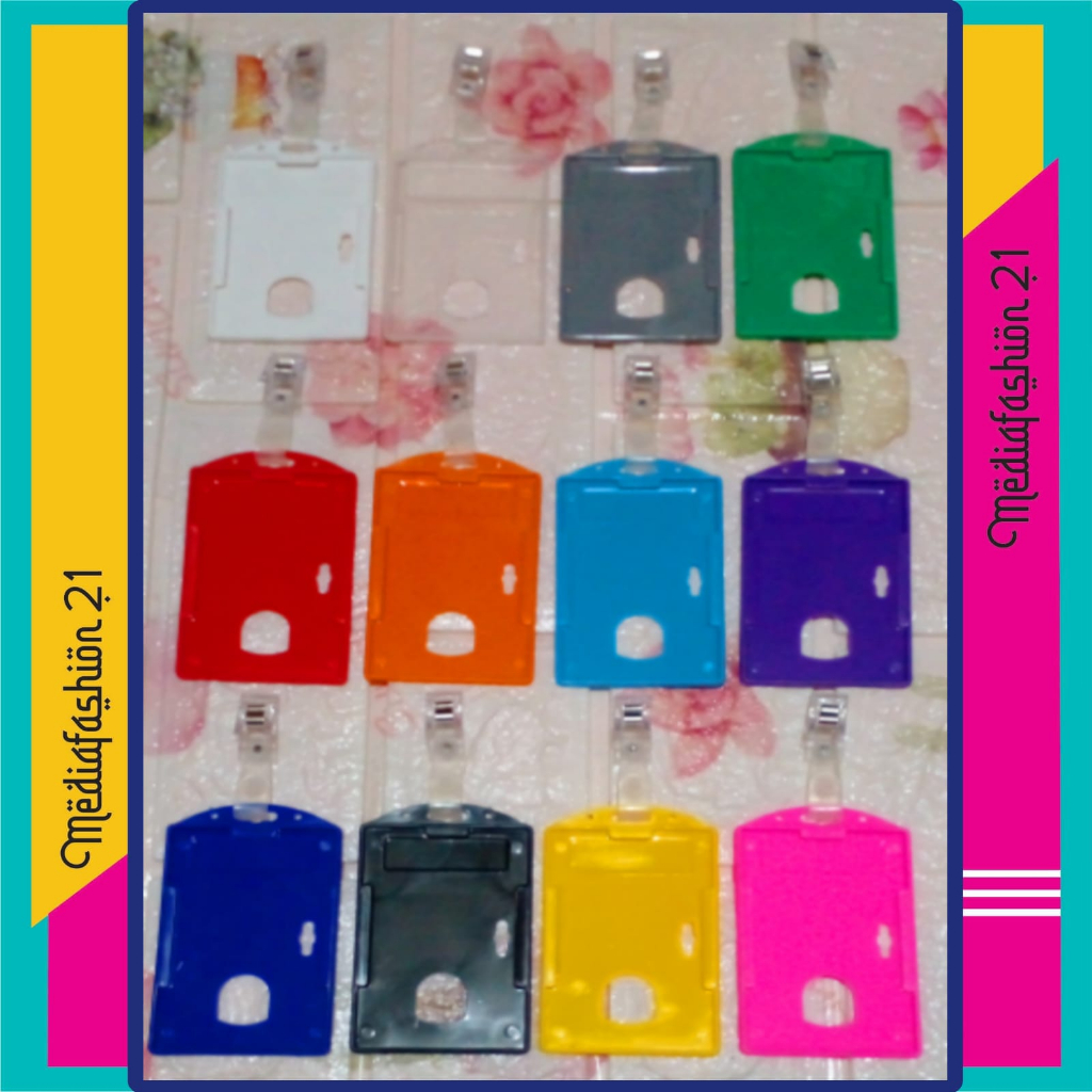 Jual Pengait / Jepitan ID Card + Tempat ID Card Satu Sisi | Shopee ...
