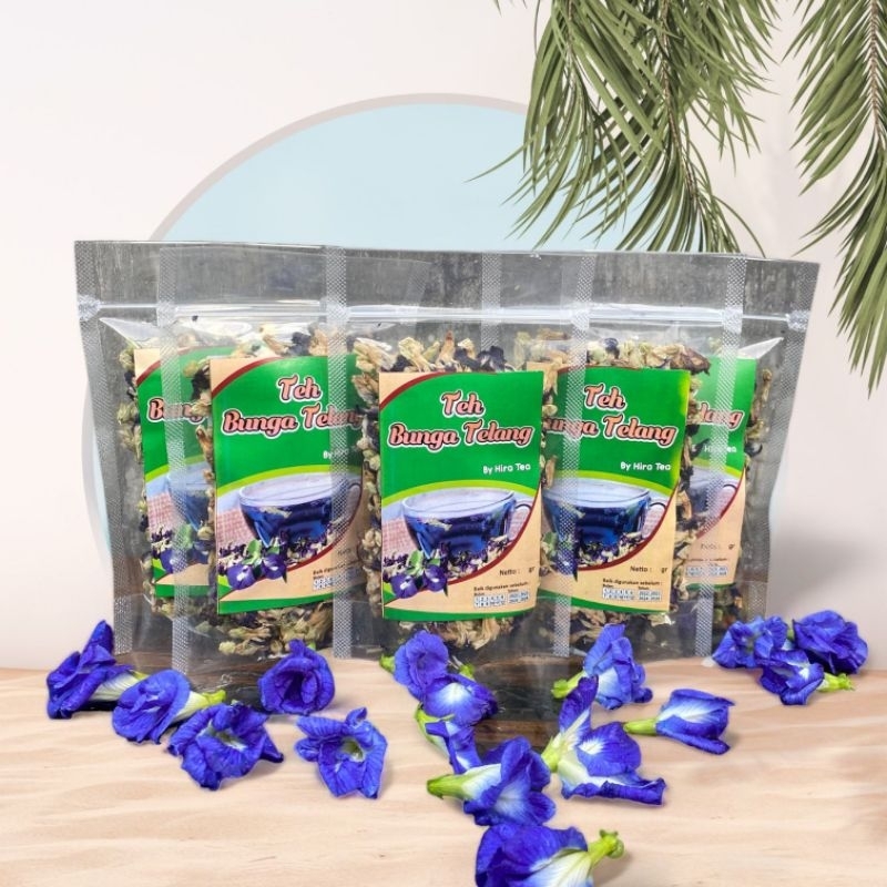 Jual TEH BUNGA TELANG - BUNGA TELANG KERING 10gr & 20gr (Butterfly pea ...