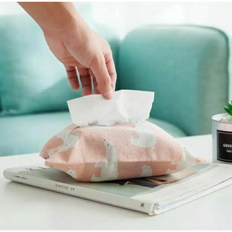 Jual Tempat Tissue Bahan Kain Kanvas Serbaguna ( Tisue Kamar Mandi ...