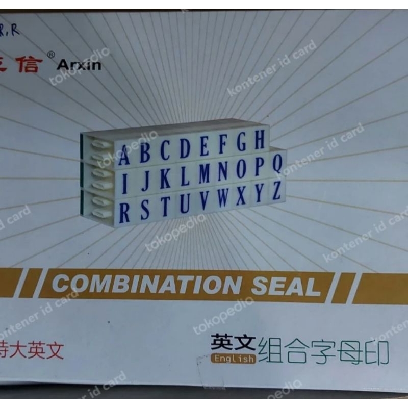 Jual Stempel Huruf Rakitan Jumbo (3 cm) Stamp Alfabet Model Rakitan ...