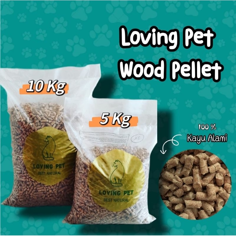 Jual Kargo Pelet kayu LOVING PET 10KG wood pellet LOVING PET 10 wood ...