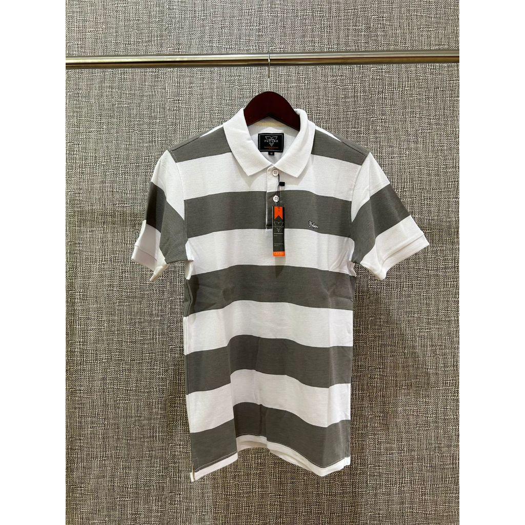 Jual KAOS KERAH PRIA LENGAN PENDEK POLO SHIRT PREMIUM SALUR HIJAU BOTOL | Shopee Indonesia