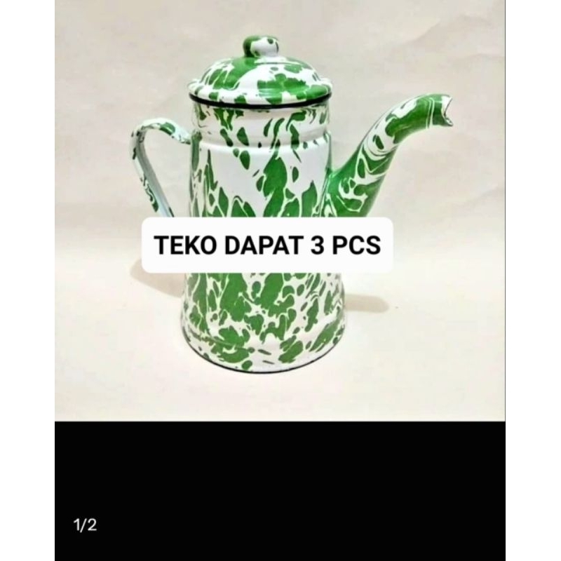 Jual Teko Eskan Set Timbangan/ Teko Blurik Timbangan dan Mug Vintage Jadul | Shopee Indonesia