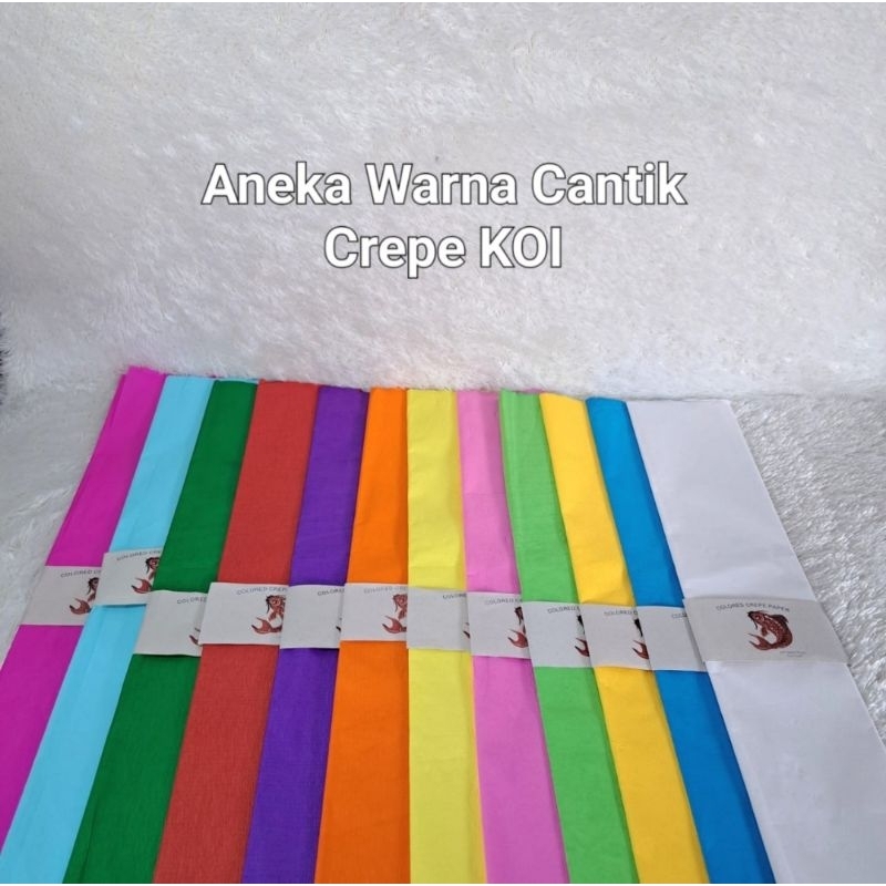Jual (3lbr)Kertas Crepe/Krep/Klobot KOI 60cmx100cm | Shopee Indonesia