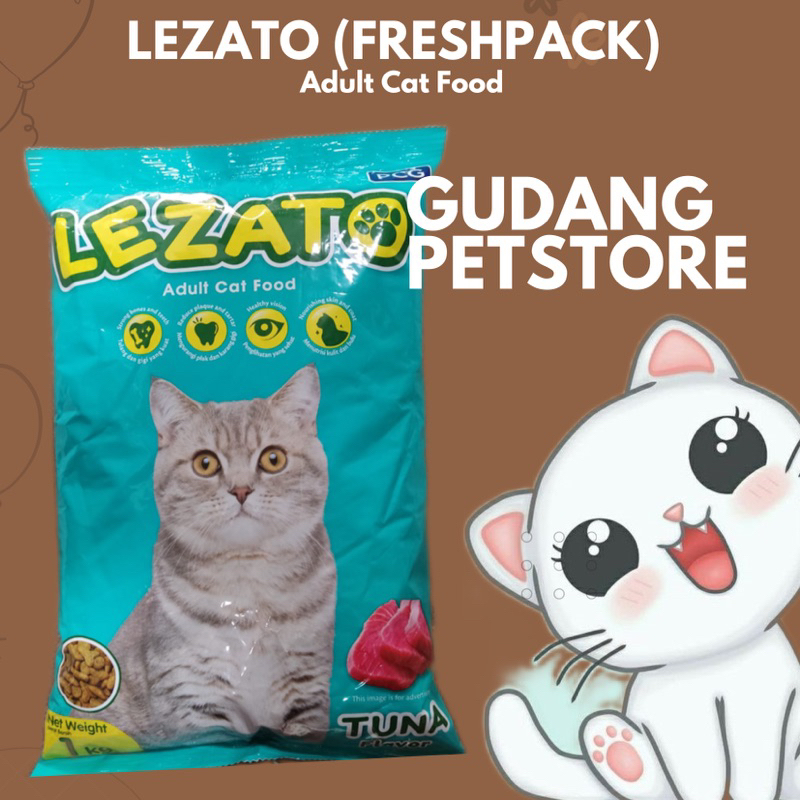 Jual LEZATO Makanan Kucing Freshpack usia 1 tahun ke atas | Shopee ...