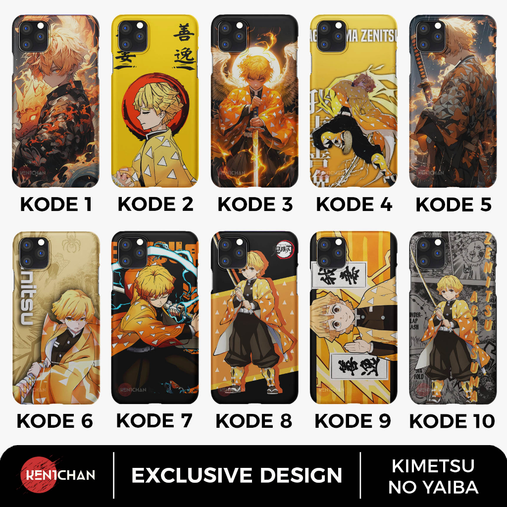 Jual Custom Case ZENITSU 1 Kimetsu No Yaiba Demon Slayer Anime | Shopee ...