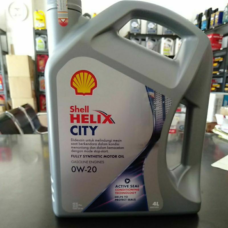Jual Shell Helix City 0w-20 API SP Fully Synthetic kemasan galon 4L ...