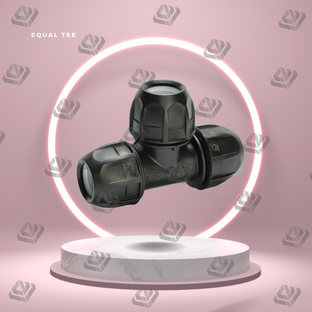 Jual Fitting HDPE Compression Equal Tee 1-1/2" atau 50mm (Aksesoris Penyambung Pipa HDPE ...