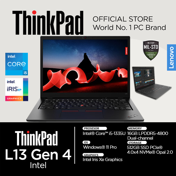 Jual Lenovo Thinkpad L13 Gen 4 Core i5 1335U 16GB 512GB SSD Windows 11 ...