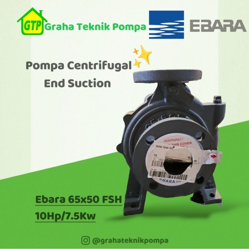 Jual Pompa Ebara 65x50 FSHA Pompa Centrifugal End Suction Mechanical Seal - Gland Packing ...