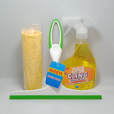 Jual Paket Hemat Cling Pembersih Kaca 440ML Botol Spray Warna Random ...