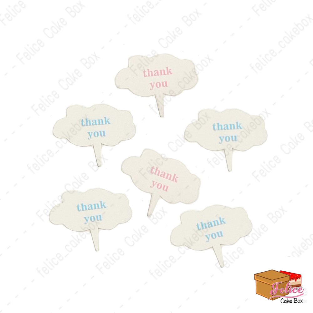Jual CLOUD CAKE TOPPER / TOPPER KUE BENTUK AWAN / TOPPER KUE THANKYOU ...