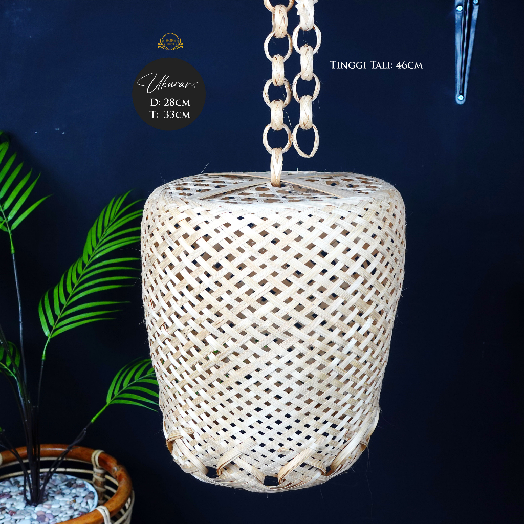 Jual Kap Lampu Bambu krongso / Hiasan Lampu Bahan Bambu Aesthetic ...