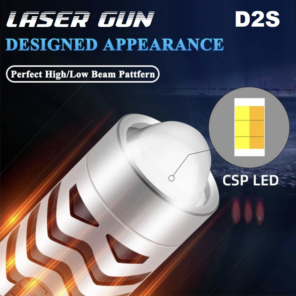 Jual Lampu Utama LED Laser Gun Motor AC DC Lasergun H6 H4 CSP D2S D2A D3 Vinyx Mobil Hi Lo 2 ...