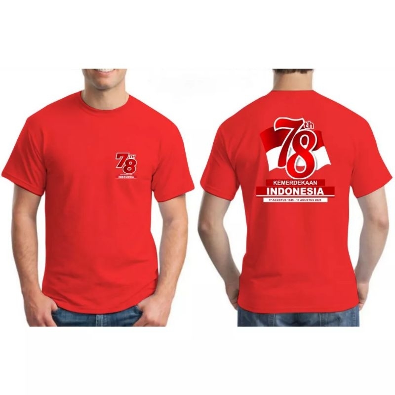 Jual KAOS KEMERDEKAAN INDONESIA // KAOS PRIA GAMBAR KEMERDEKAAN// KAOS ...