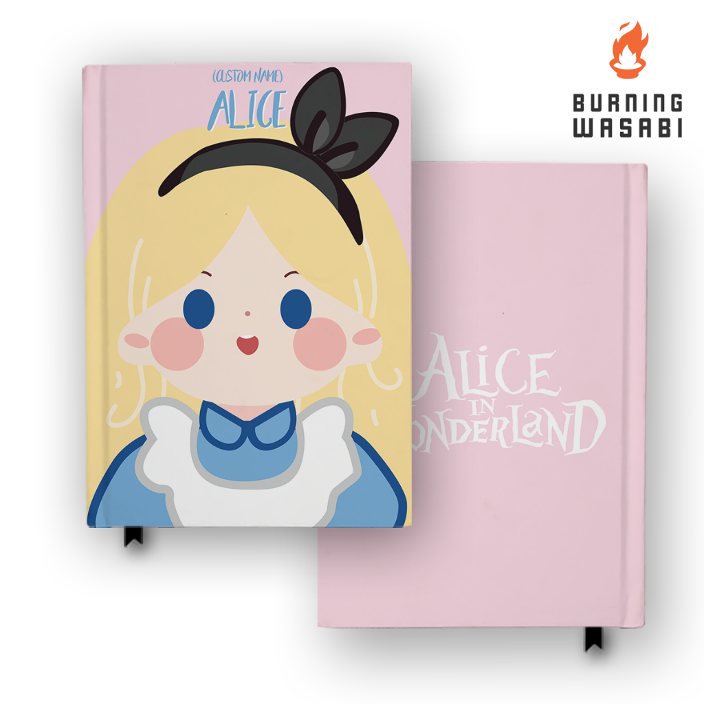 Jual Buku Catatan Notebook Alice In Wonderland 22 Custom Nama Agenda ...