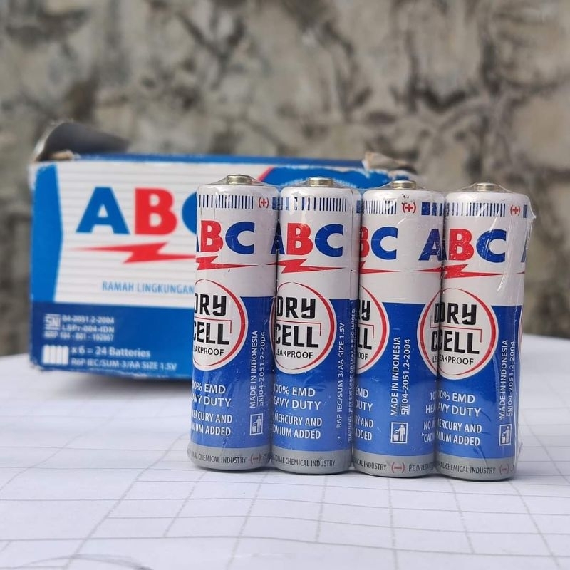 Jual BATERAI BATRE BATTERY ABC AA A2 BATERE JAM DINDING MAINAN DLL ...