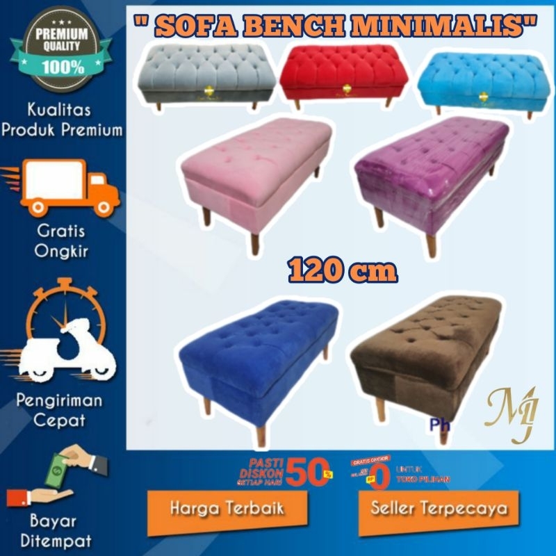 Jual PREMIUM - SOFA KOTAK MINIMALIS / BENCH PANJANG 120 cm | Shopee ...