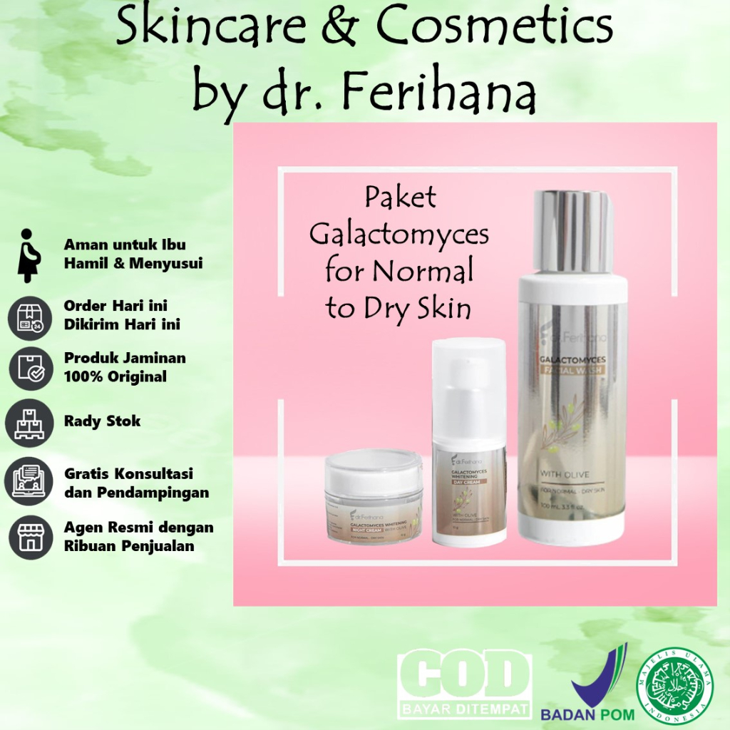 Jual Paket Basic Galactomyces Brightening & Flex with Olive for Normal ...