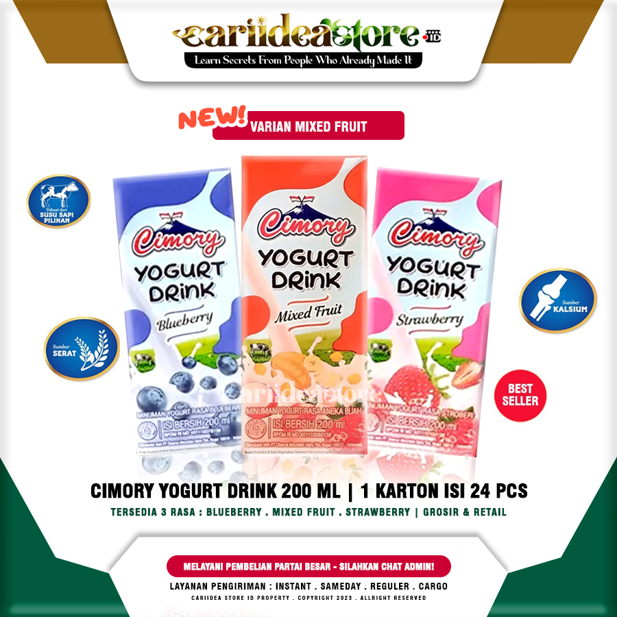 Jual Cimory Yogurt Drink 200 Ml | 1 Karton | Shopee Indonesia