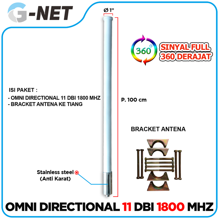Jual Antena GSM omni directional 11 dbi 1800 mhz / 2100 mhz / 900 mhz | Shopee Indonesia