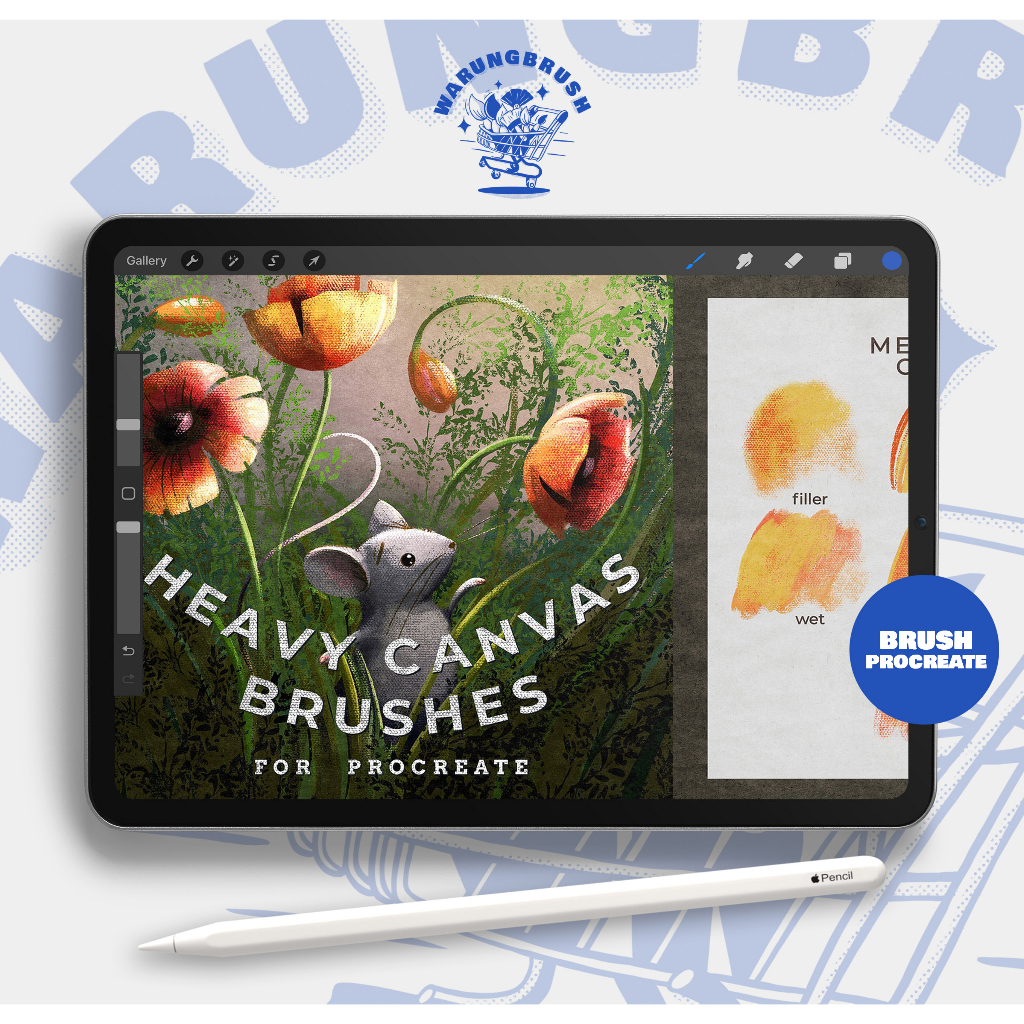 Jual Heavy Canvas Brushes for Procreate BP00224 | Shopee Indonesia