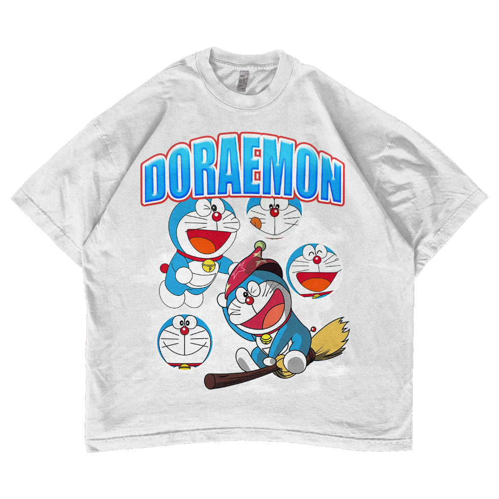 Jual KAOS OVERSIZE VINTAGE MURAH KEREN DESAIN BOOTLEG "DORAEMON ...