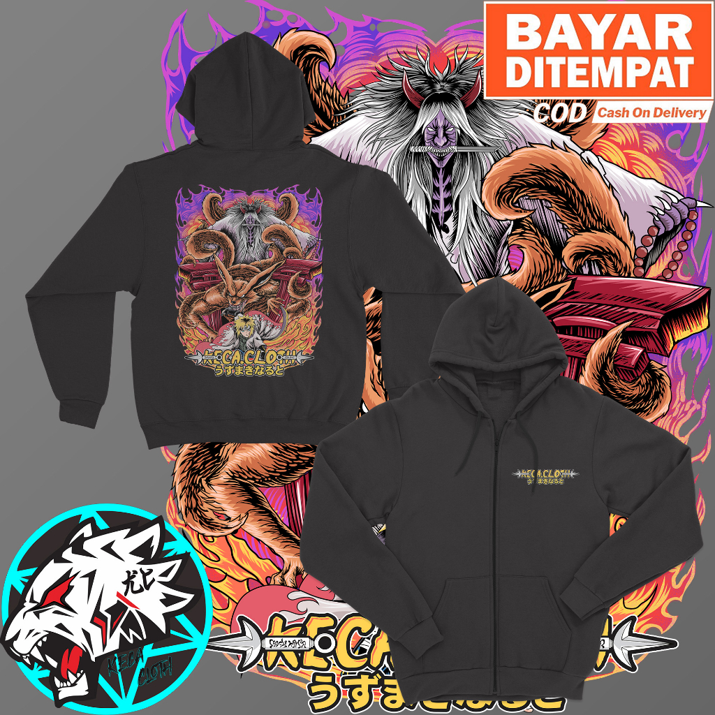 Jual JAKET ZIPPER ANIME NARUTO MINATO NAMIKAZE X KURAMA SHIKIFUJIN BIG ...