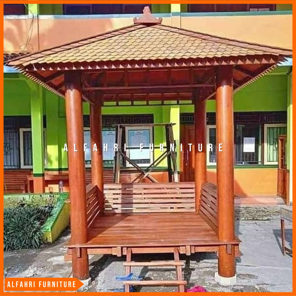 Jual Gazebo Minimalis Murah 2x2 Meter | Saung Gasebo Taman Rumah Kayu ...