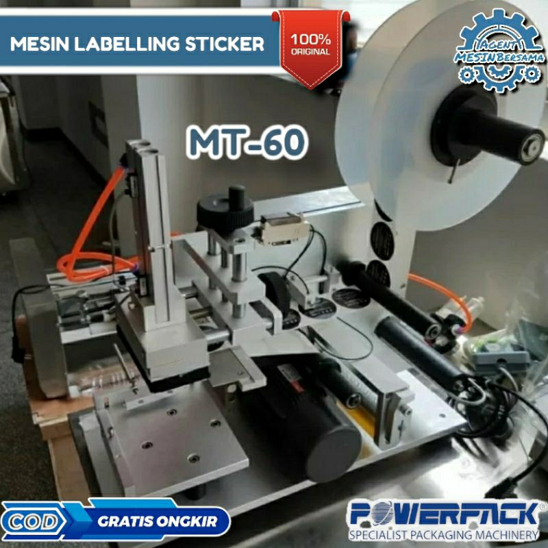 Jual Mesin Labelling Sticker Botol MT-60 Mesin Tempel Sticker Label ...