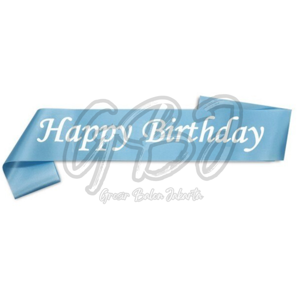 Jual Selempang Happy Birthday / Slempang Ulang Tahun / Sash HBD ...