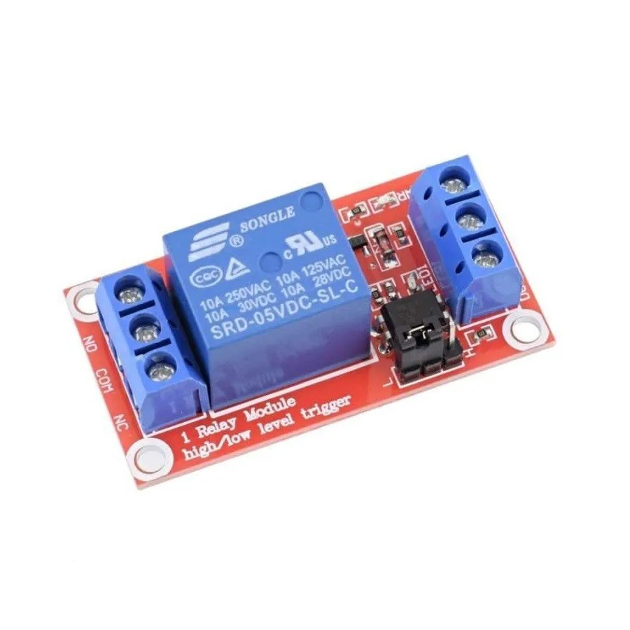 Jual 1 Channel Relay Module 5V 12V 24V Optocoupler High & Low Trigger ...