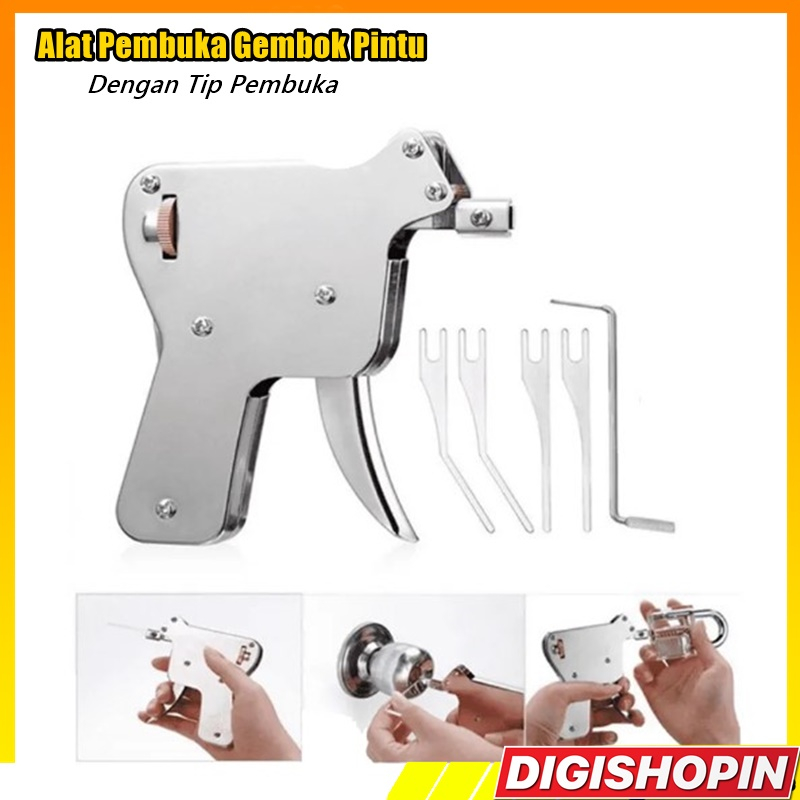 Jual Alat Pembuka Gembok Pintu Lock pick Gun Locksmith Tool Lock ...