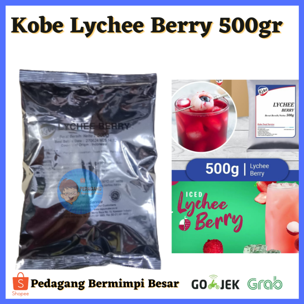 Jual Kobe Lychee Berry 500g/ Serbuk Lychee Berry | Shopee Indonesia