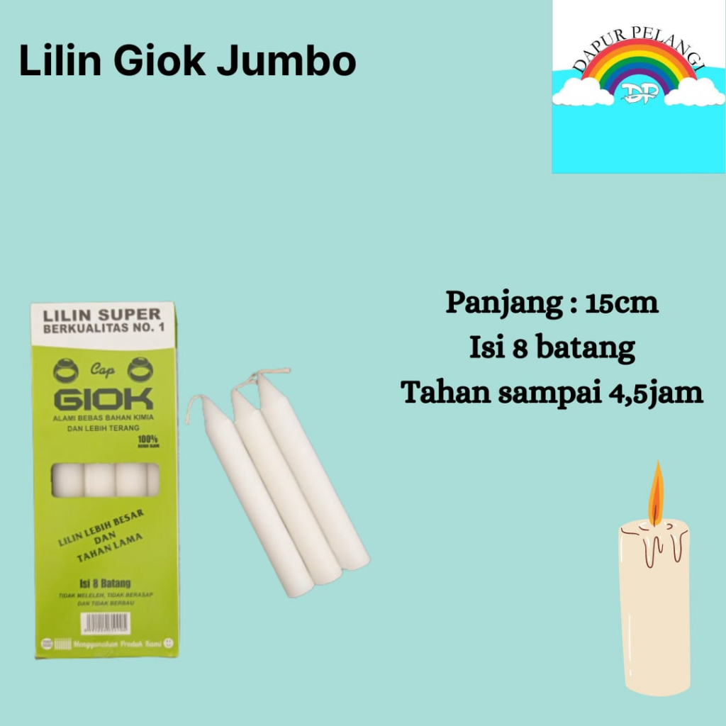 Jual Lilin Mati Lampu/Lilin Putih Jumbo/Lilin Giok Jumbo | Shopee Indonesia