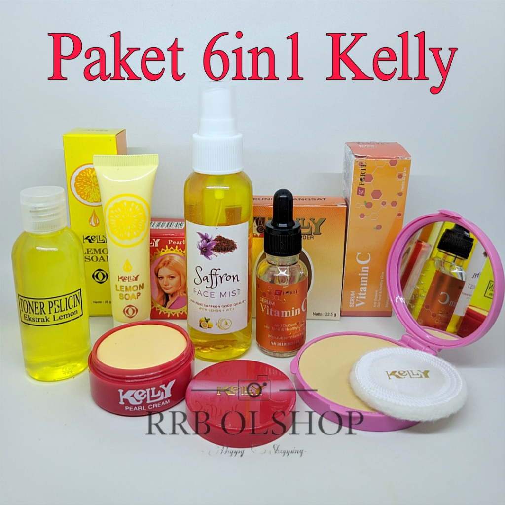 Jual Paket Kelly Kosmetik 6in1 Plus Serum Vitamin C ( Cream15gr Sabun ...