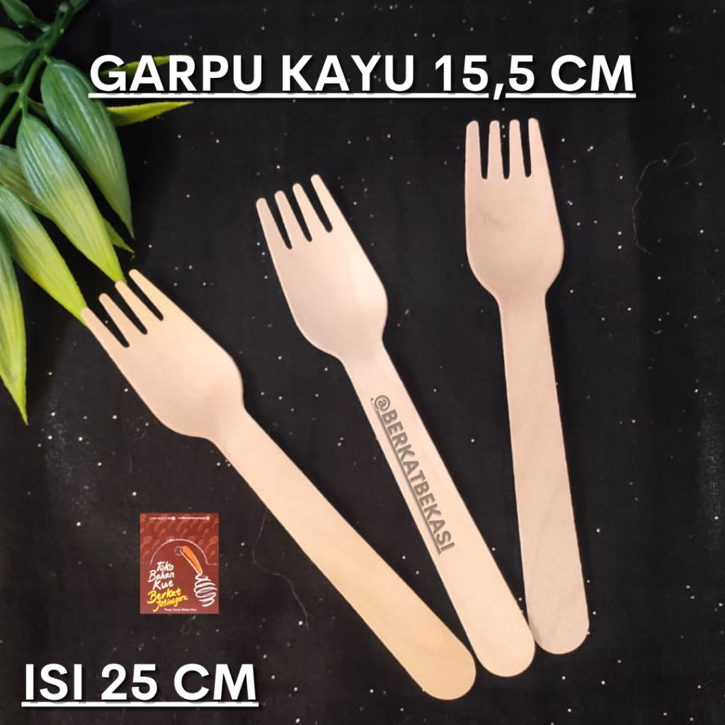 Jual GARPU KAYU 15,5 CM/ GARPU KUE /GARPU MAKAN / GARPU DESSERT /GARPU ...