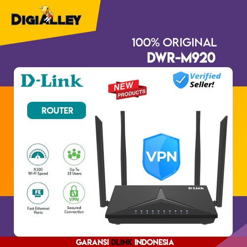 Jual Modem Router D-Link DWR M920 N300 300Mbps 4G LTE DLINK DWRM920 ...