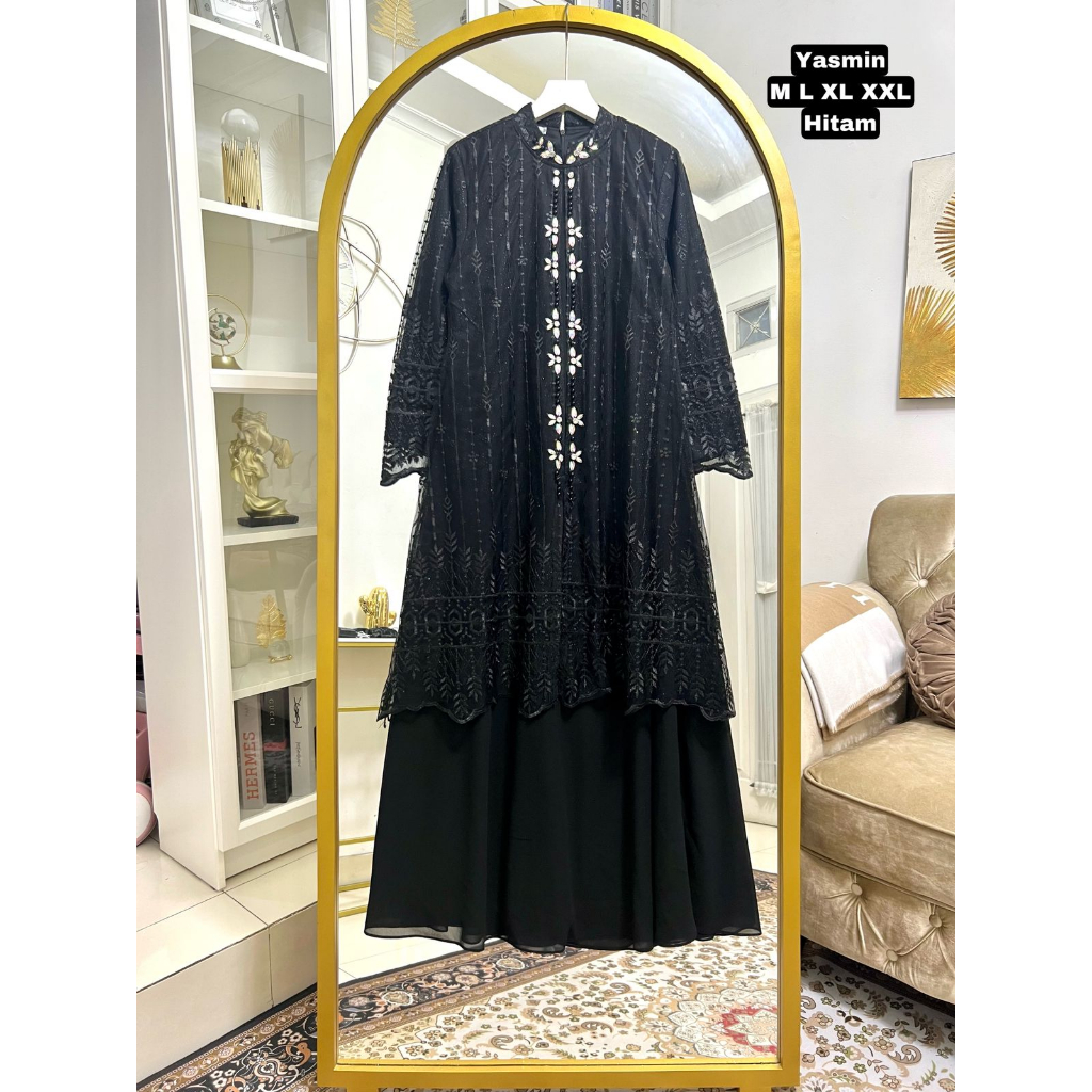 Jual GAMIS TERBARU YASMIN DRESS TILE SAPTO MIX CERUTY REALPICT 100 % ...