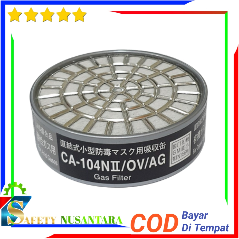 Jual Cartridge Shigematsu CA 104 NII OV AG Filter Masker Shigematsu CA ...