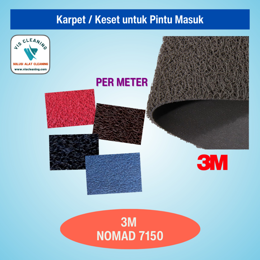 Jual Karpet / Keset Mie 3M Nomad 7150 ( per meter ) (Warna Hijau, Biru ...