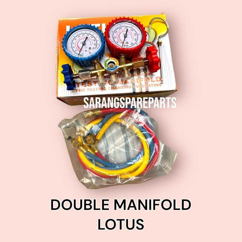 Jual MANIFOLD DOUBLE MULTI TESTING R22 ,R410 ,R32 ,R134(SELANG R22 ...