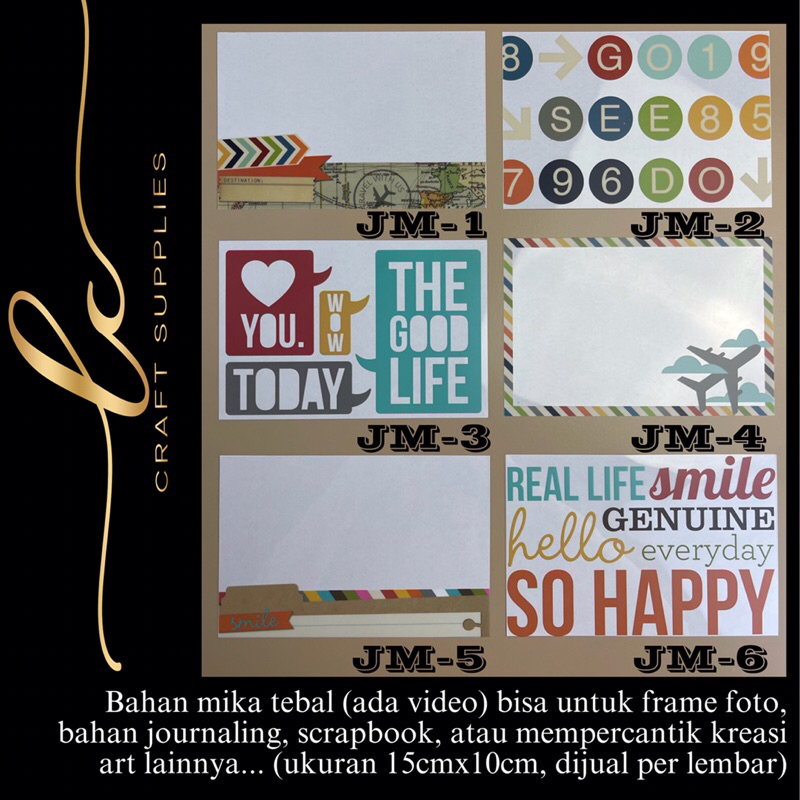 Jual MIKA MOTIF / MIKA TRANSPARANT / MIKA ALPHABET DECO / MIKA ...