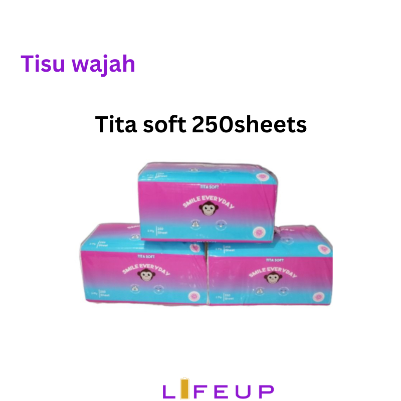 Jual Tisu wajah Tita Soft 250's x 2 ply / Tisu Muka Tissue Facial 250's ...