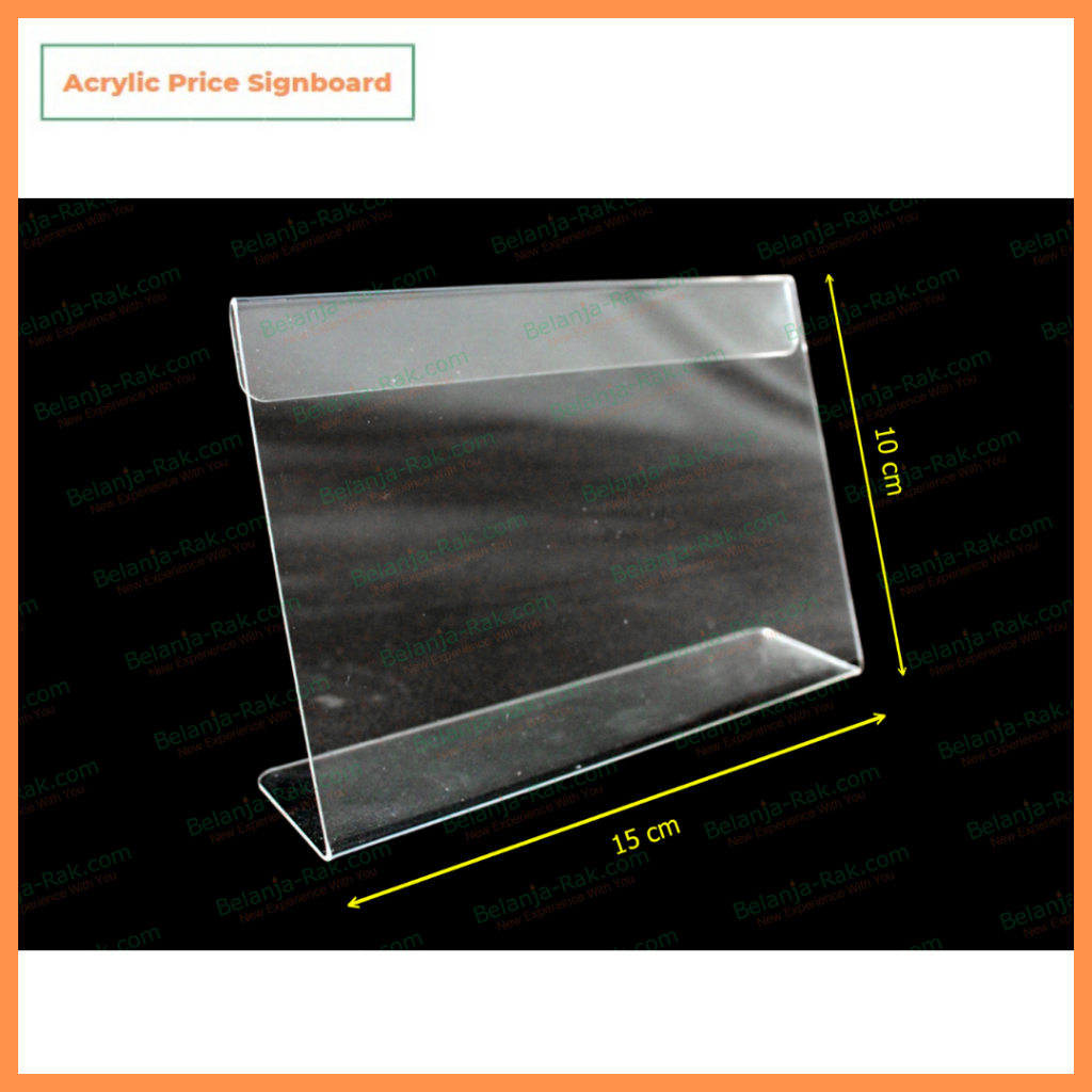 Jual Akrilik Price Tag / Akrilik Stand Price Tag / Label Akrilik ...