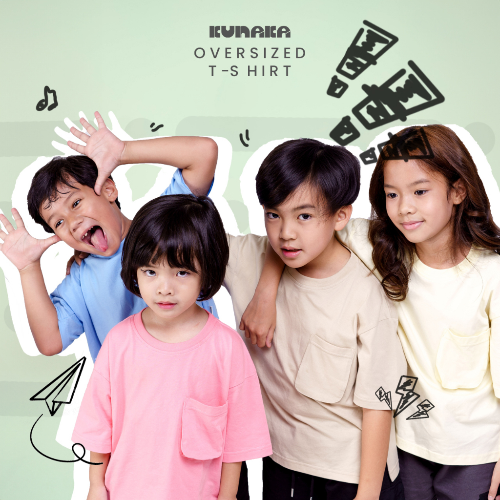 Jual Kunaka - Kaos Oversized Anak Poki Tshirt Anti Bacterial | Shopee ...