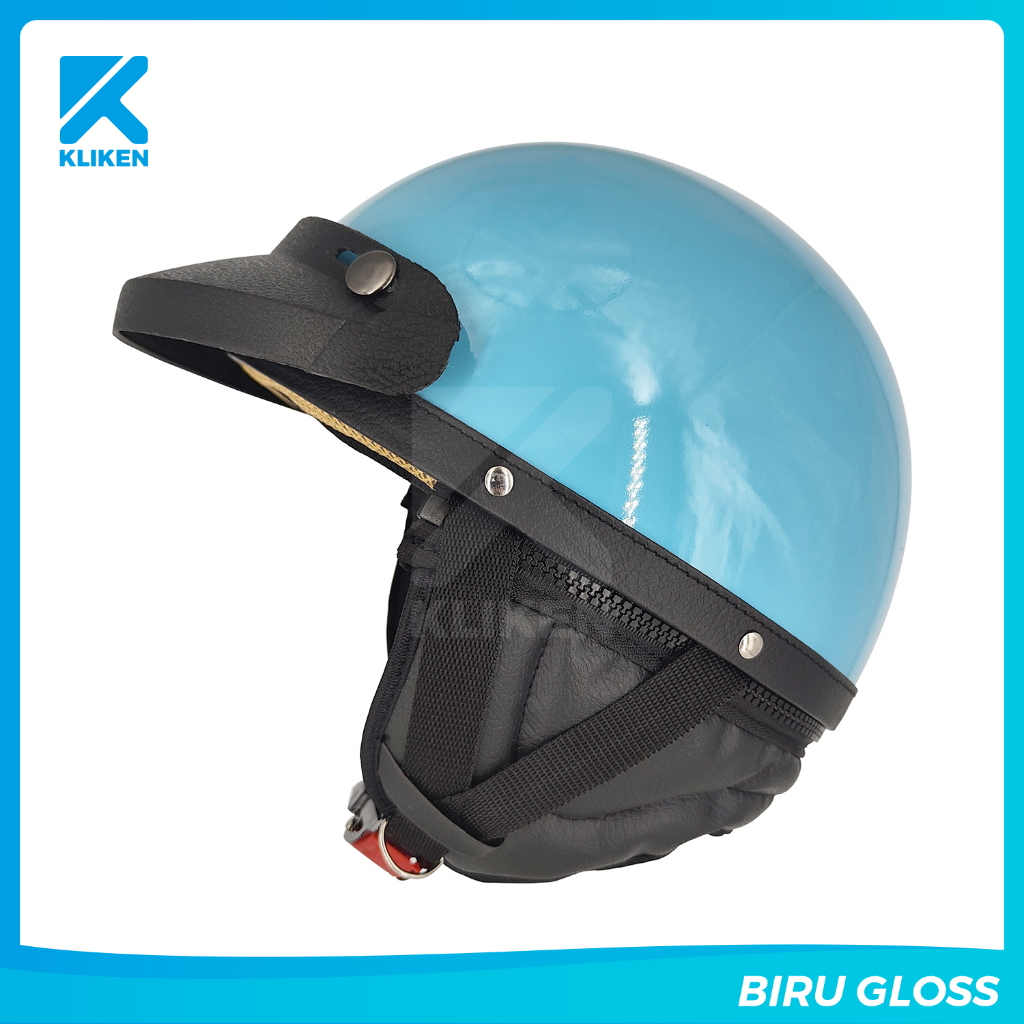 Jual Helm Retro Klasik Half Face Spet Dewasa Dengan Resleting Variasi ...
